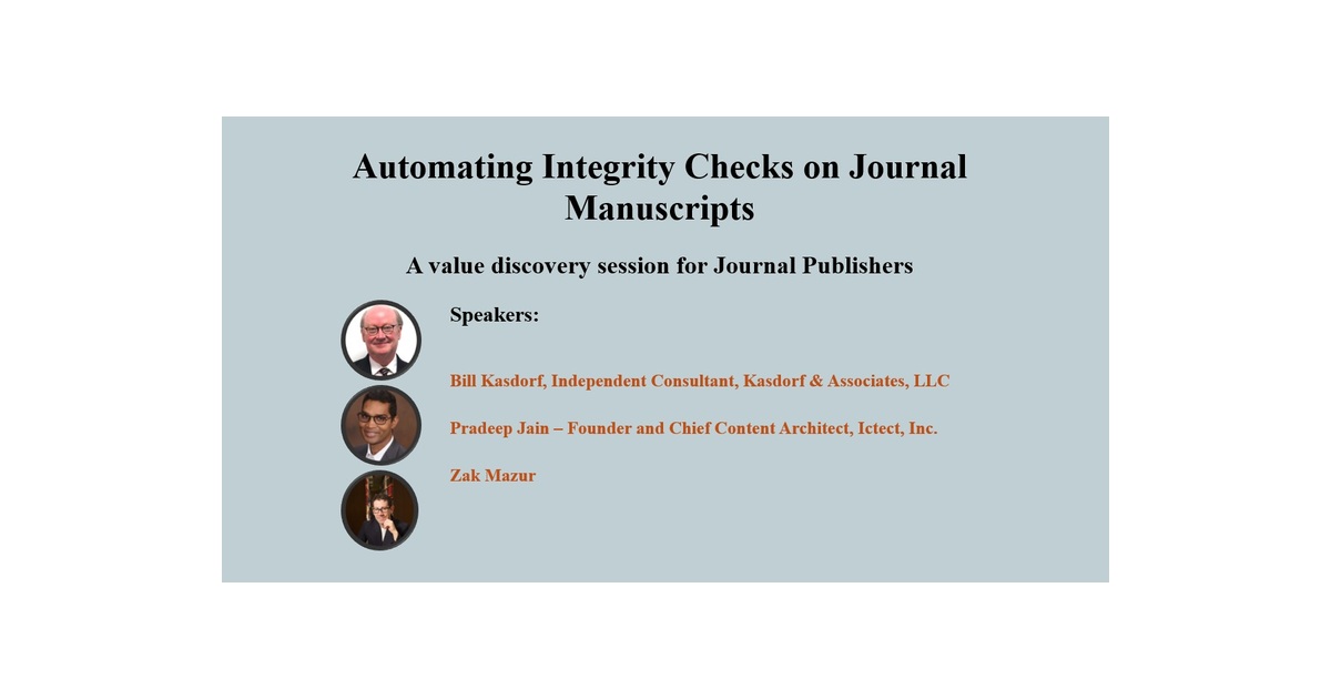 Ictect | Automating Integrity Checks on Journal Manuscripts